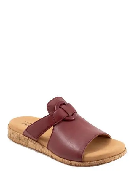 Trotters Ginnie Platform Wedge Slide Sandal - Cherry