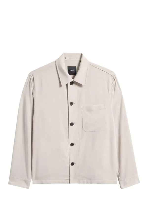 Theory Performance Shirt Jacket - Silver Cloud