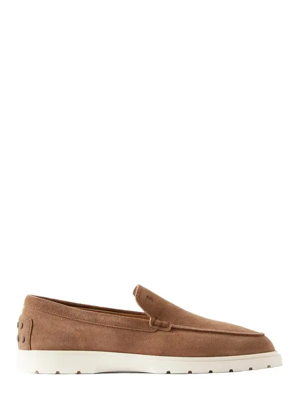 TOD'S Suede Loafers - Brown