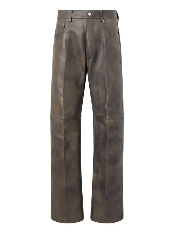 Rick Owens Geth Wide-leg Trousers - Brown