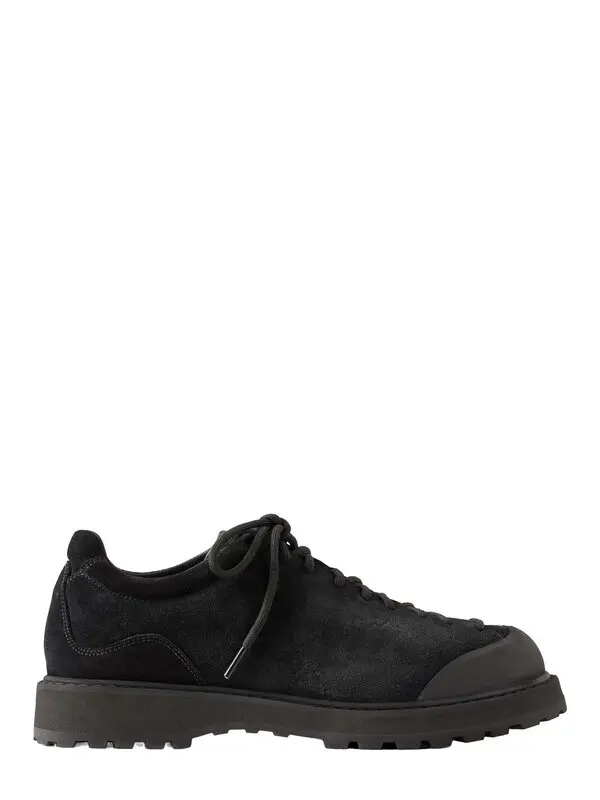 Diemme Ampezzo Suede Hiking Sneakers - Black