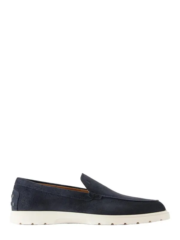 TOD'S Gommino Suede Loafers - Blue