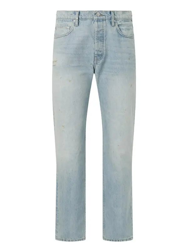 CHERRY LOS ANGELES Straight-leg Distressed Jeans - Blue