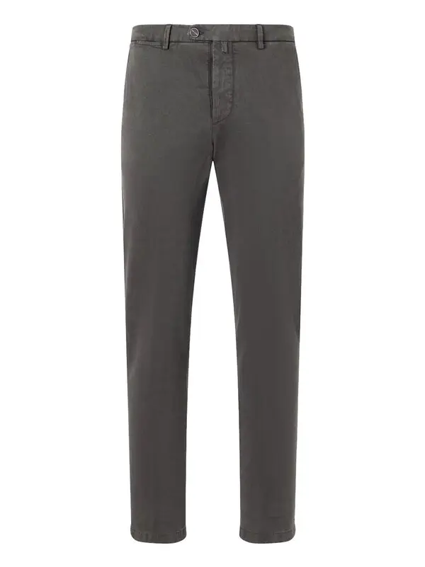 Kiton Straight-leg Lyocell-blend Trousers - Brown