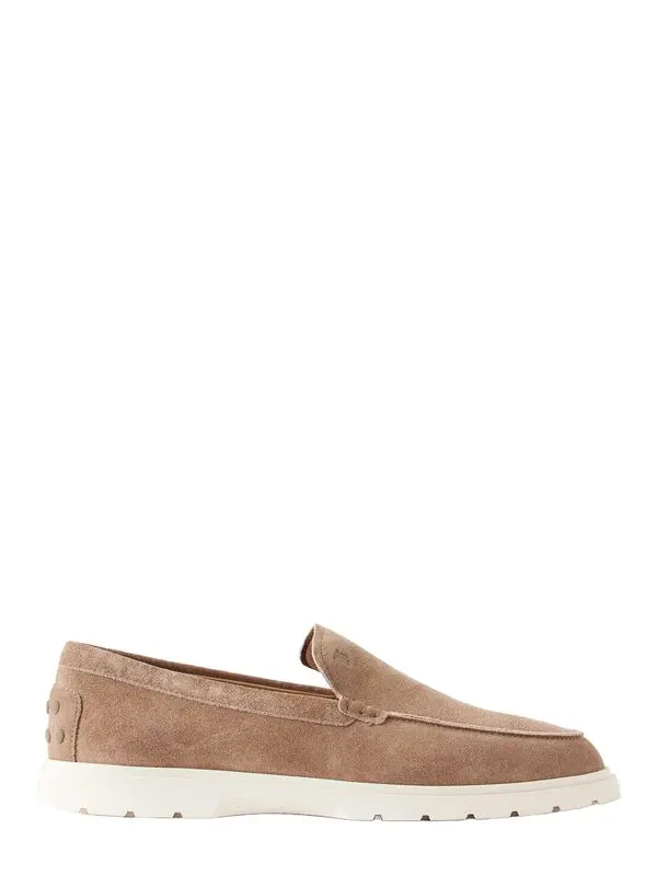 TOD'S Gommino Suede Loafers - Brown