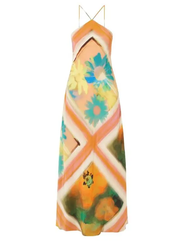 Staud Cubism Maxi Dress - Multi