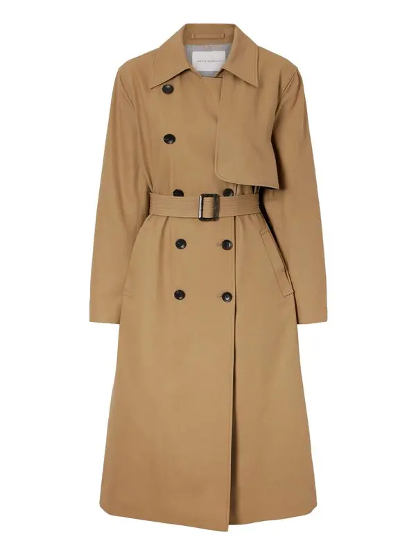 Maria Mcmanus Organic Cotton-drill Trench Coat - Camel