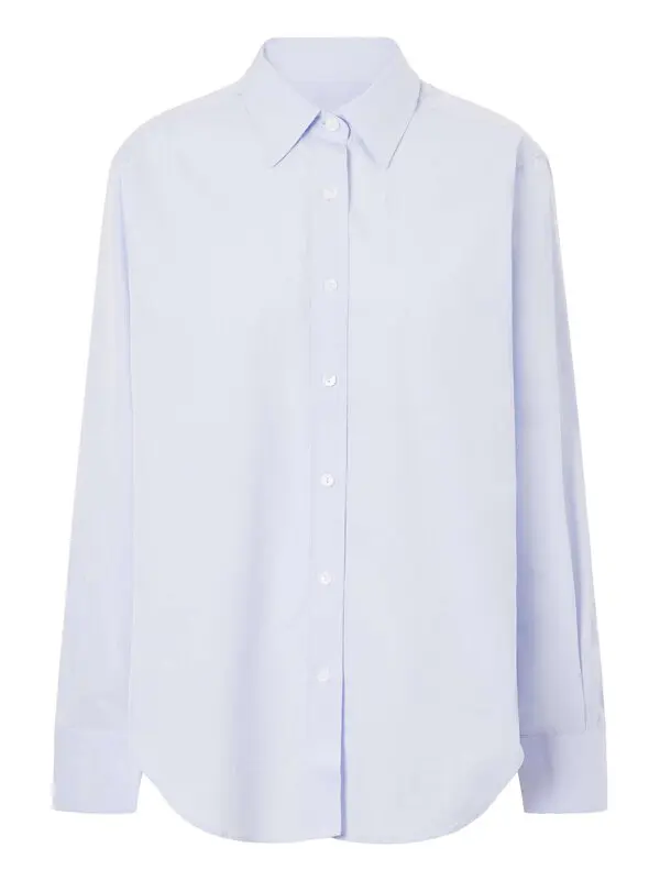 Maria Mcmanus Organic Cotton Poplin Shirt - Light Blue
