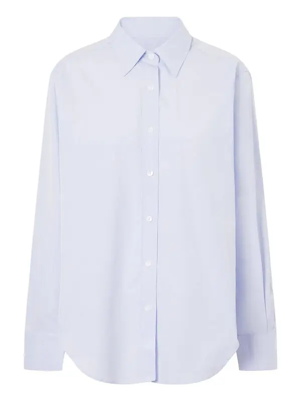 Maria Mcmanus Organic Cotton Poplin Shirt - Light Blue