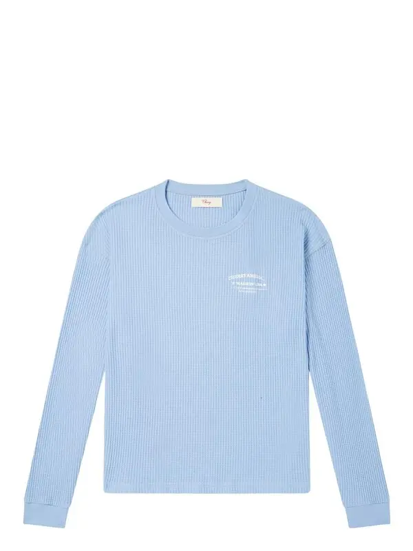 CHERRY LOS ANGELES Logo-printed Cotton-jersey T-shirt - Blue