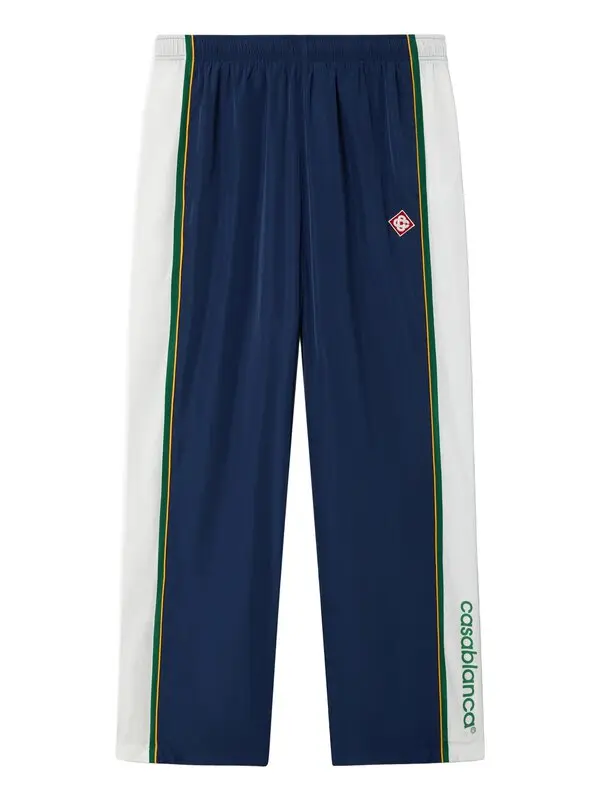 Casablanca Green & Navy Check Track Pants - Yellow