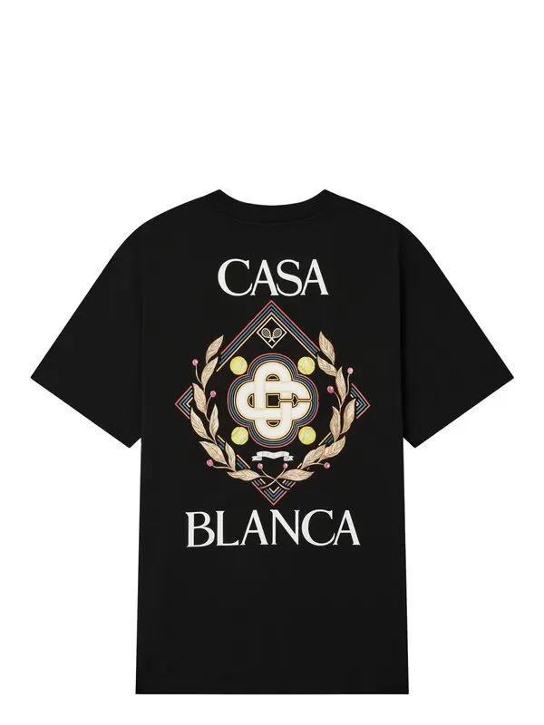 Casablanca Championship Short Sleeve T-shirt - Black