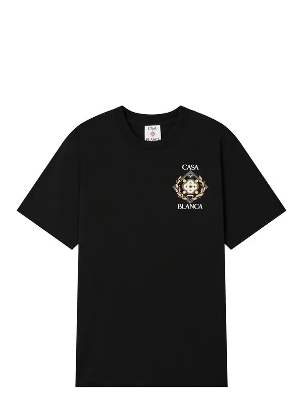 Casablanca Championship Short Sleeve T-shirt - Black