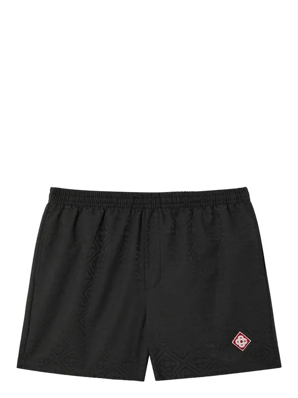 Casablanca Monogram Jacquard Swim Shorts - Black