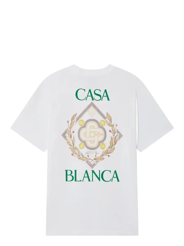 Casablanca Championship Short Sleeve T-shirt - White