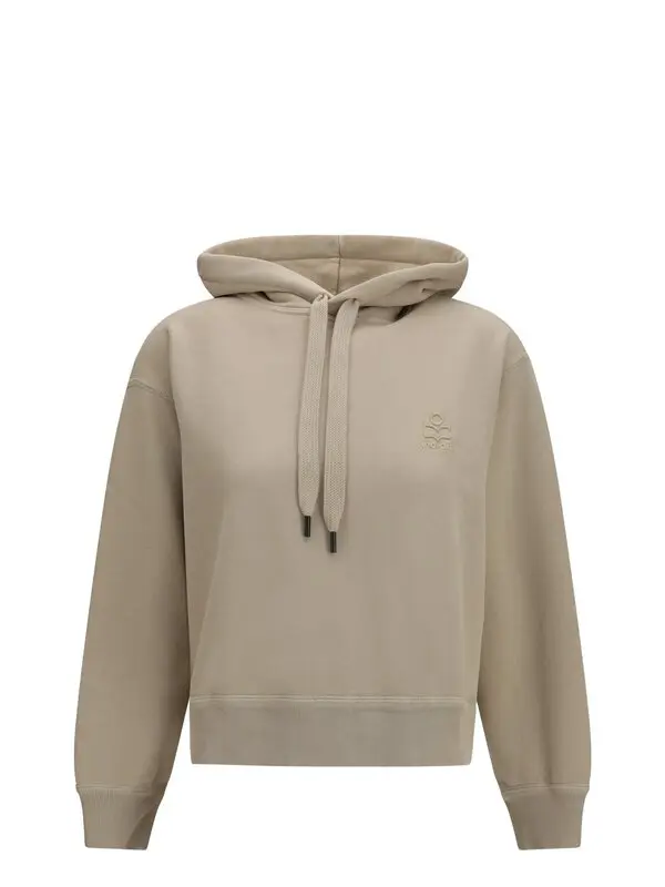 MARANT ETOILE Marant Étoile Salmy Logo Hoodie - Beige