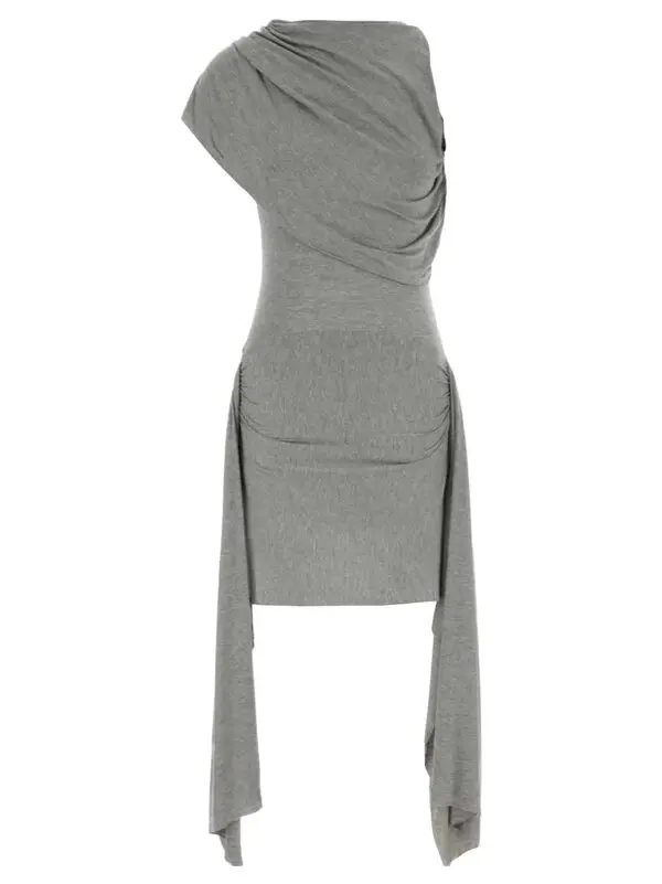 Gimaguas Asymmetrical Draped Dress - Grey