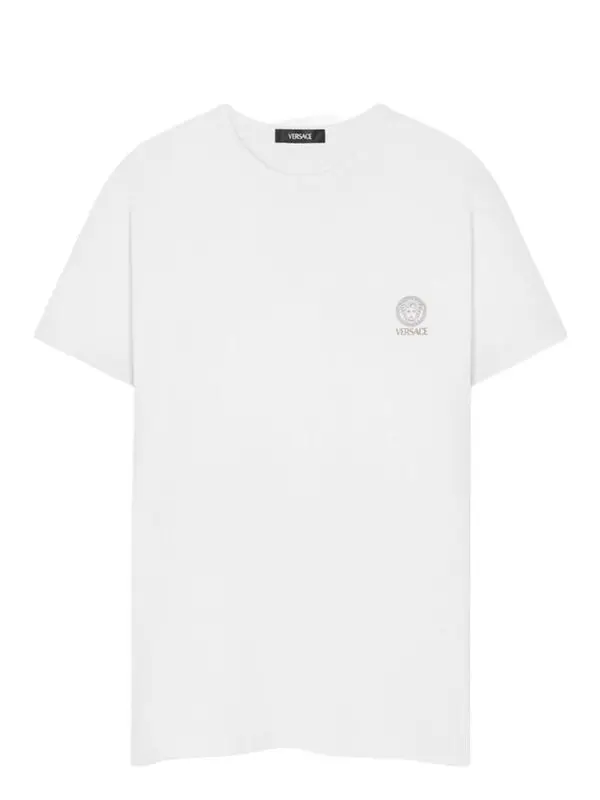 Versace Short-sleeved Crewneck T-shirt - White