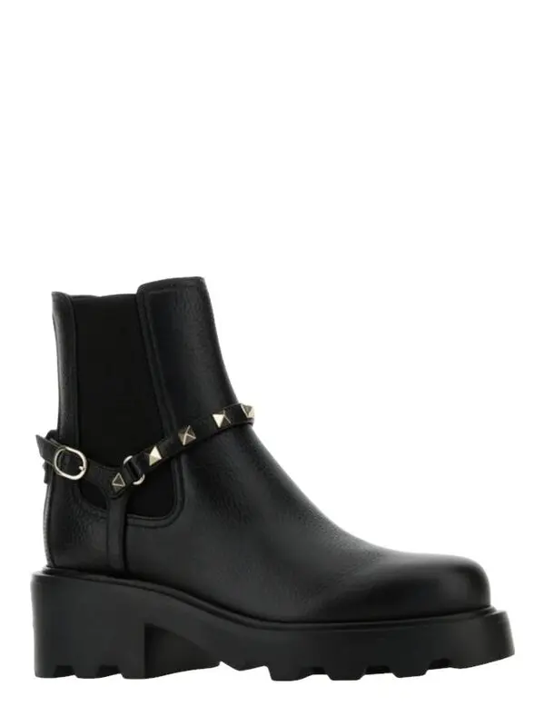 Valentino Garavani Rockstud Ankle Boots - Black