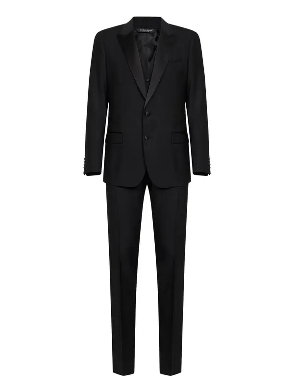Dolce & Gabbana Dolce Gabbana Single-breasted Tailored Suit - Black