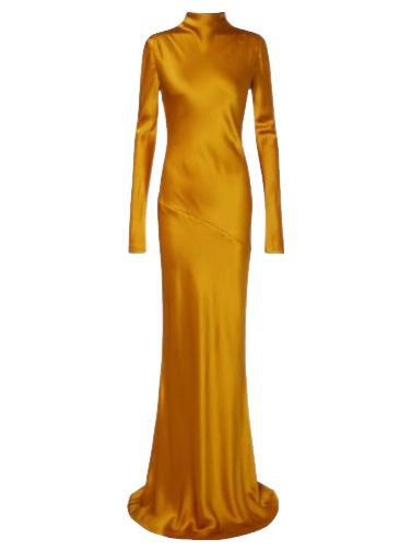 Tove Gio Silk Satin Gown - Brown
