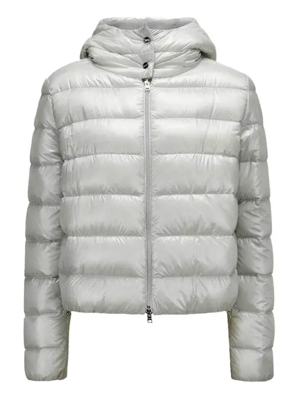 Herno Long-sleeved Padded Jacket With Hood - Gray