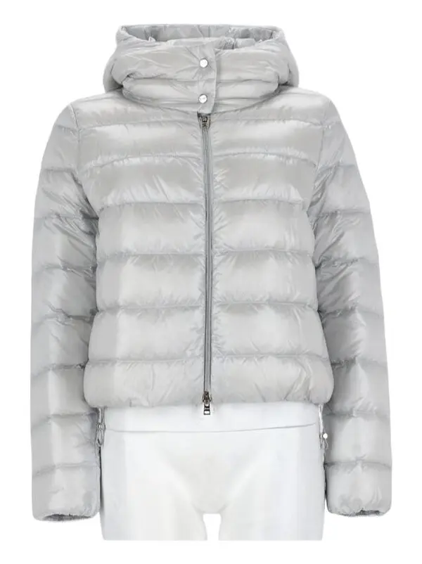 Herno Long-sleeved Padded Jacket With Hood - White