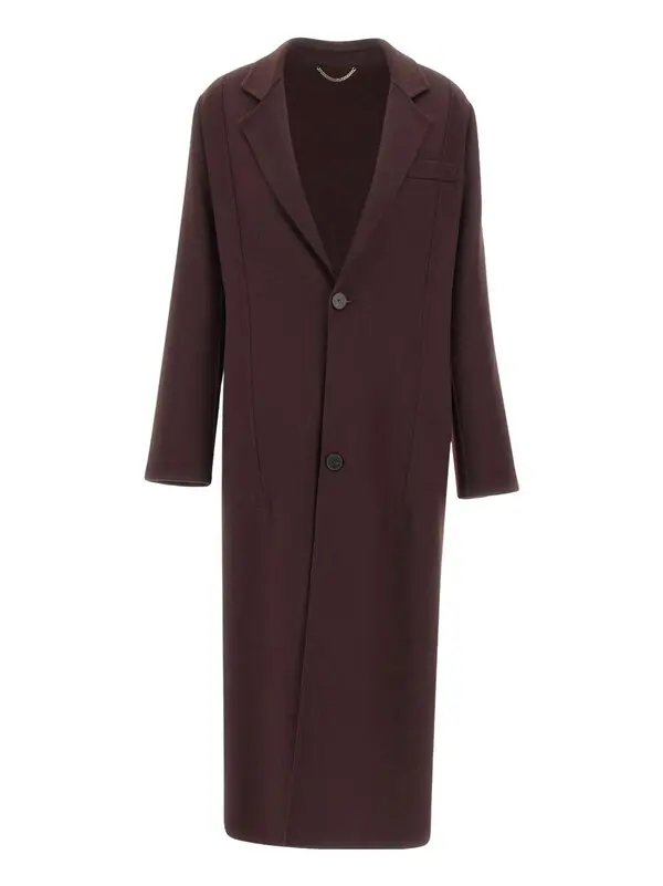 Victoria Beckham Double-breasted Long Coat - Black