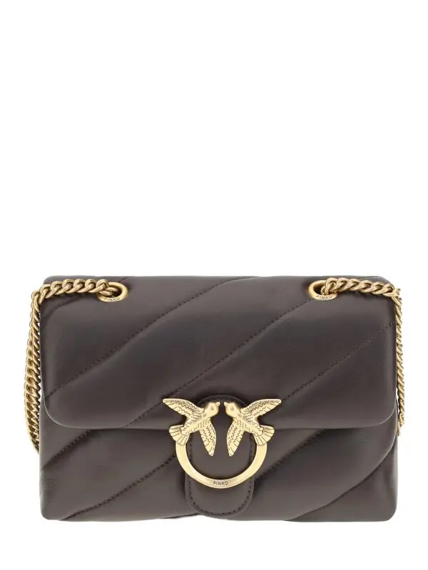 Pinko Love Mini Puff Shoulder Bag - Black