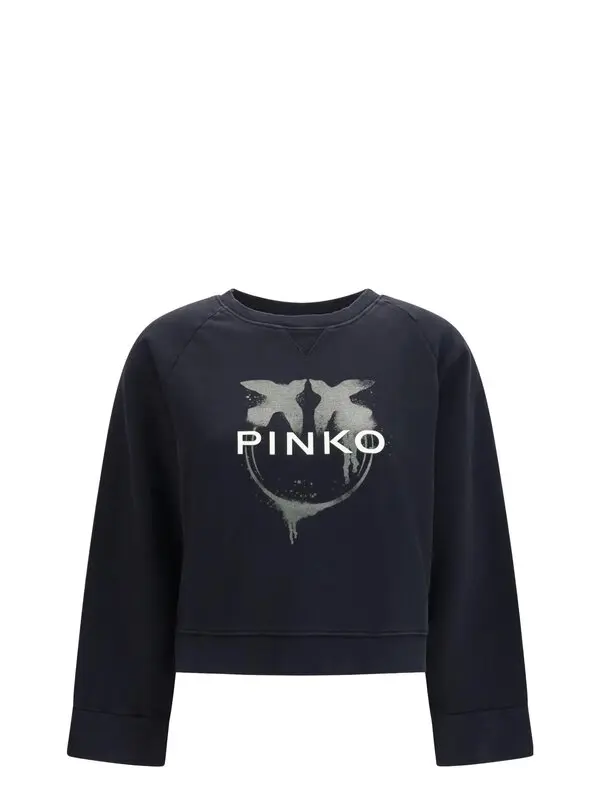 Pinko Neves Cropped Sweatshirt - Black