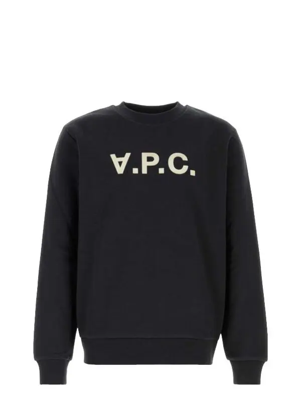 A.p.c. Vpc Logo Crewneck Sweatshirt - Black