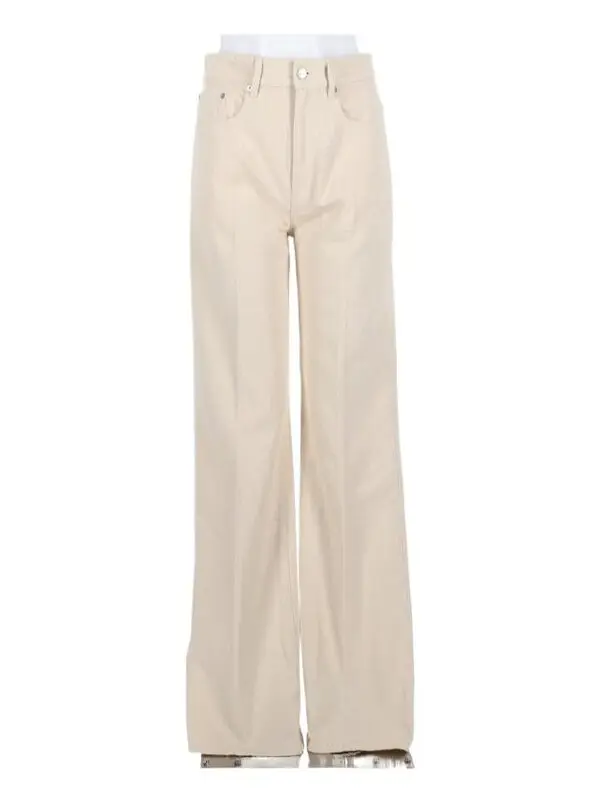 A.p.c. High-rise Wide-leg Jeans - Nude