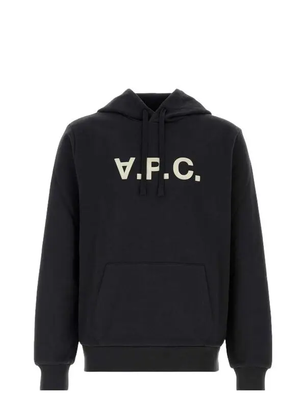 A.p.c. Logo Detailed Hoodie - Black