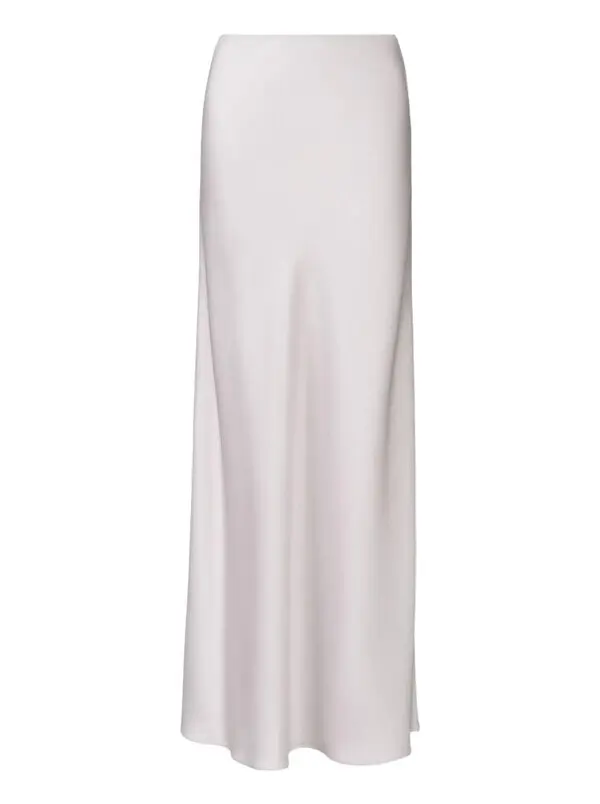 Fabiana Filippi Satin-finish Maxi Skirt - White