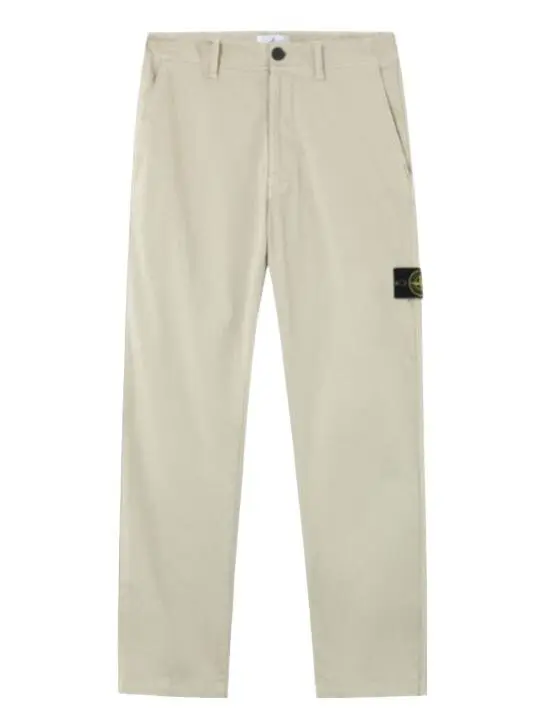 Stone Island Regular-fit Chino Trousers With Snap-flap Pocket - Sand