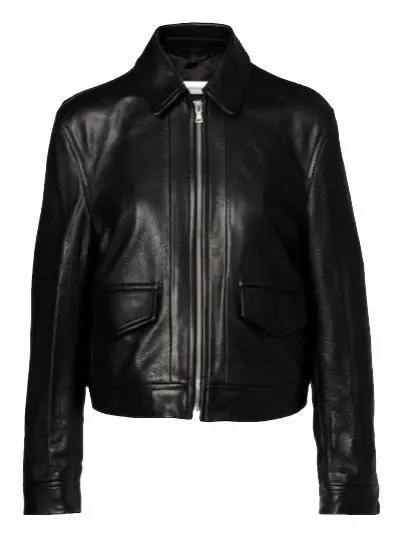 Nour Hammour Layne Leather Jacket - Black