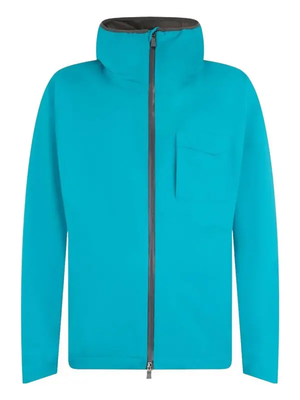Herno Lightweight Hooded Jacket - Blue