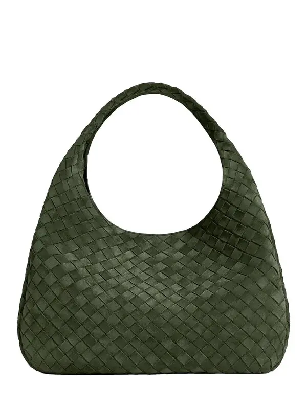 Bottega Veneta Large Campana Woven Bag - Green