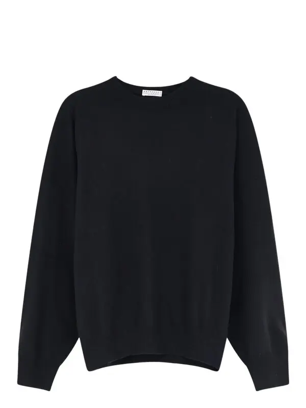 Brunello Cucinelli Long-sleeve Knit Top - Black