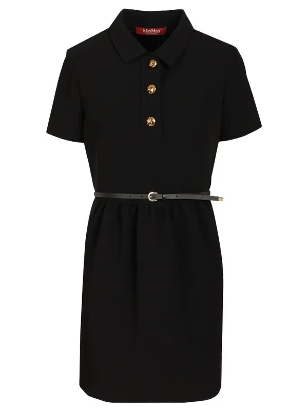 Max Mara Mstavio Belted Dress - Black