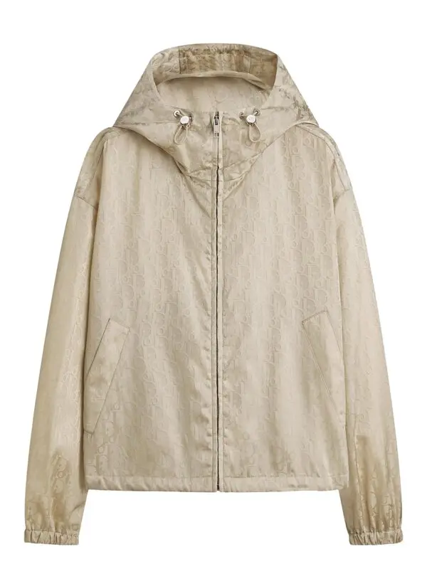 Dior Hooded Zip Jacket - Nude
