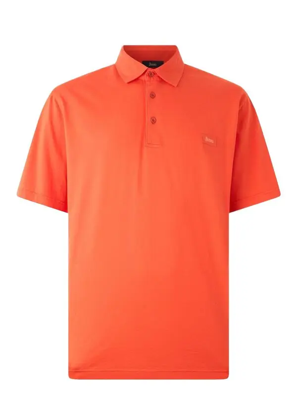 Herno Classic Cotton Polo Shirt - Orange