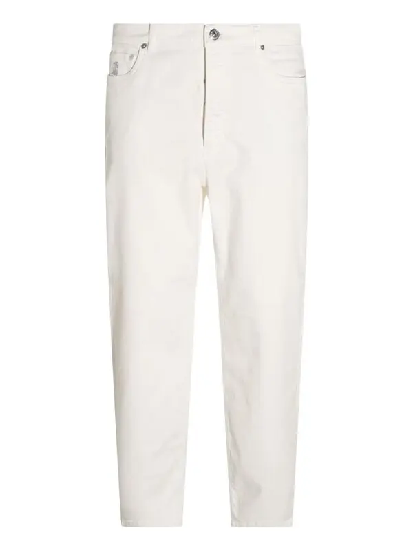 Brunello Cucinelli Five-pocket Jeans - White