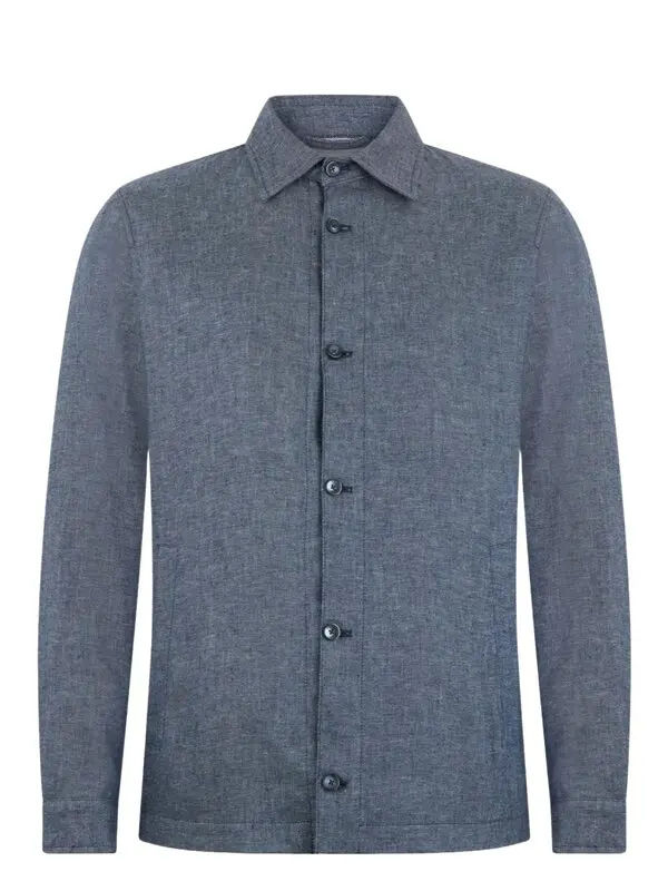 Herno Shirt-style Button-up Jacket - Gray
