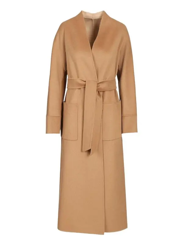 Max Mara Nodo Reversible Belted Coat - No