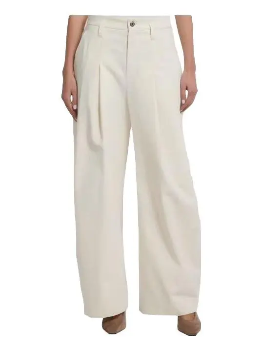 Brunello Cucinelli Wide-leg Trousers - White