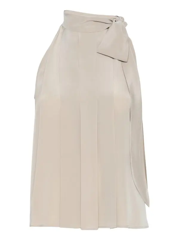 Max Mara Tie-neck Pleated Blouse - No