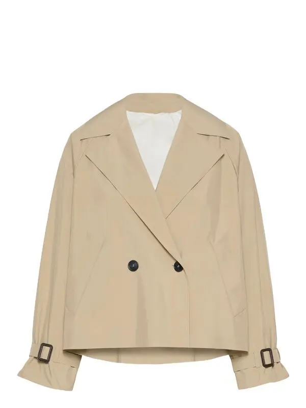 Max Mara Cropped Double-breasted Jacket - Beige