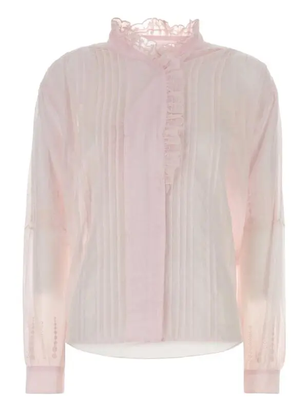 Isabel Marant Étoile Embroidered Long Sleeve Shirt - Pink