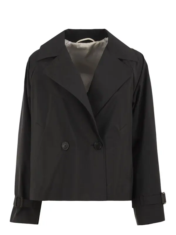 Max Mara Cropped Double-breasted Jacket - Black